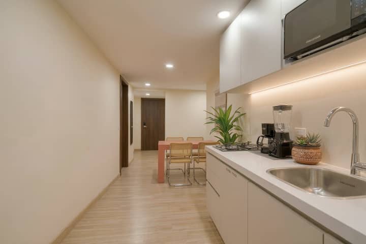 P101 | Smart & Self Check-in: 2br A 5 Min Del Gato - San Antonio