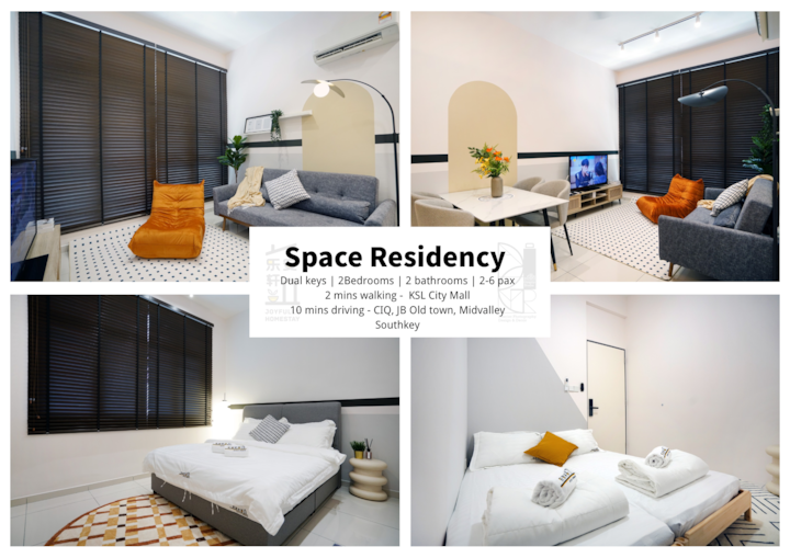 Italian Chic @ Space | 2br Suite | 6pax | Near Ksl - Woodlands