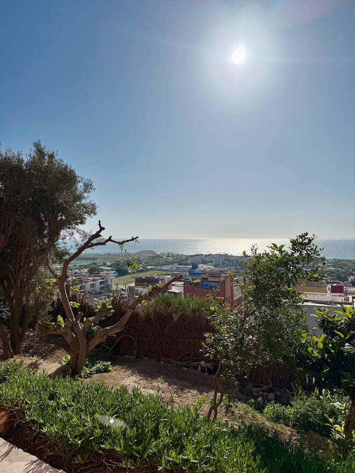 Maison Vue Mer Avec Jardin - Taghazout