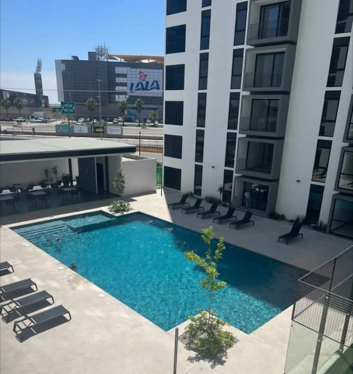 Sucott Departamento Con Alberca, Tsm A 3 Min. - Torreon