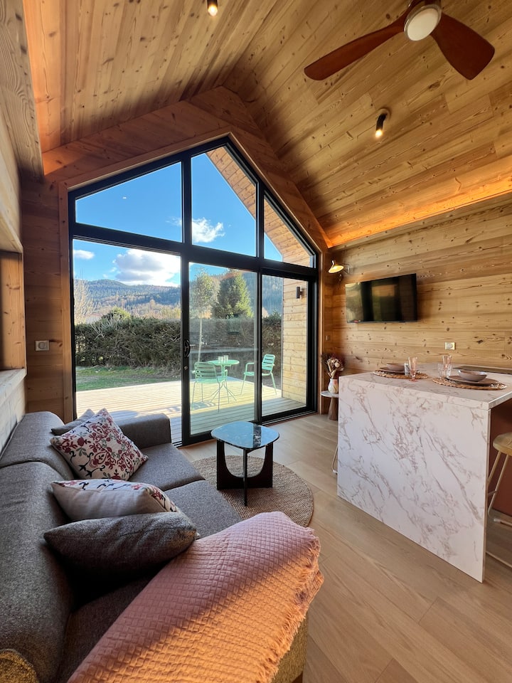 Lodge Cosy 2 Pers Avec Jacuzzi Privatif Proche Lac - Vosges