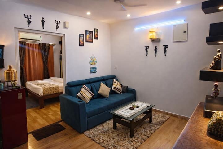 Goa Bliss | Modern 1bhk Apartment With Balcony - Goa