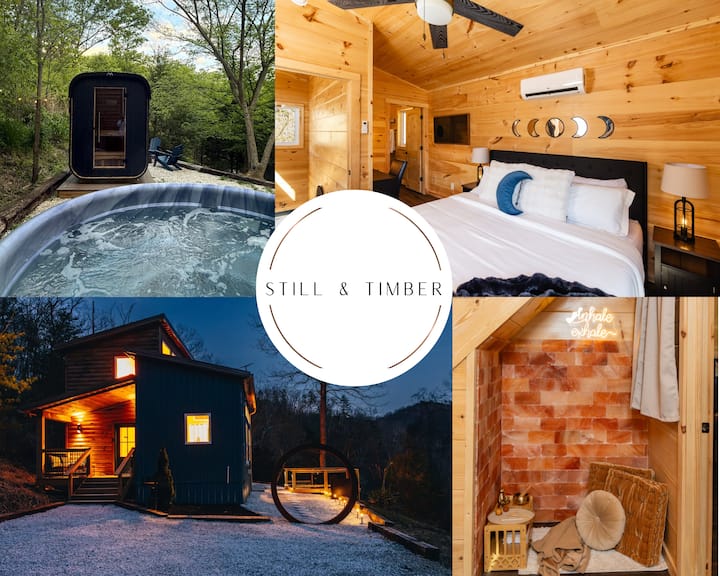 Ultra Lux Cabin W/ Salt Wall, Sauna & Hot Tub - Slade, KY