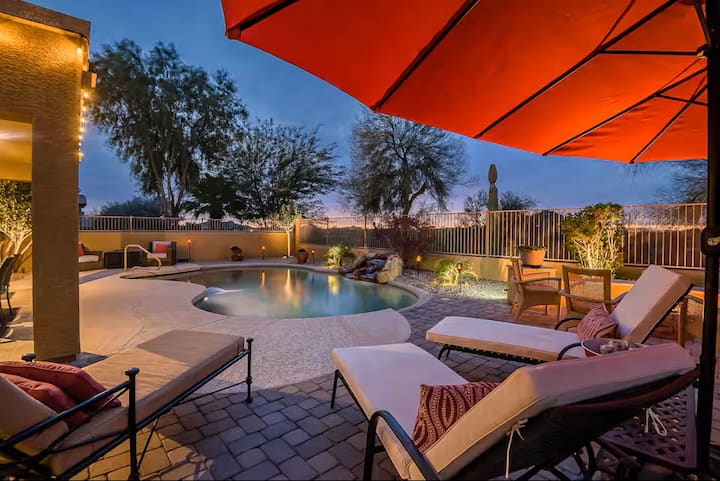 Estrella Retreat | Golf, Hiking, Pool, Workspace - Goodyear, AZ