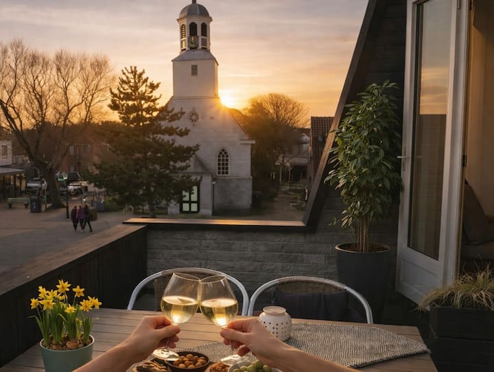 Appartement Dorpsplein De Koog, Twee 1-pers. Sl.k. - De Koog