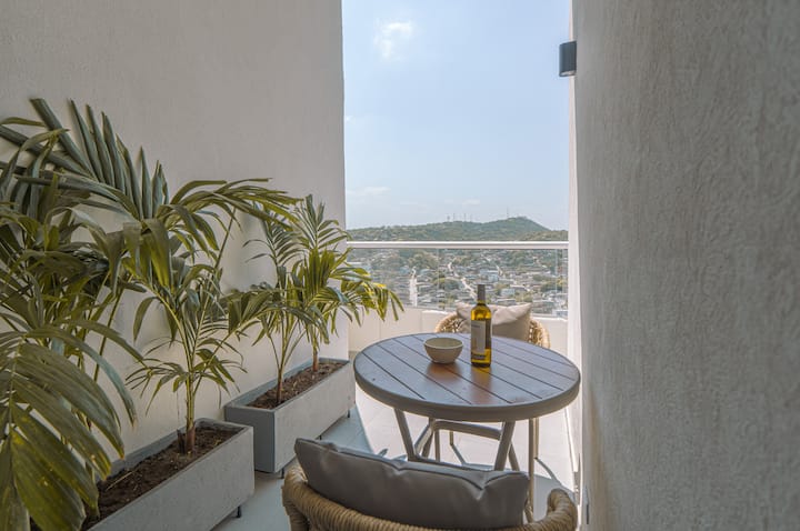 Aqualina 30th Floor | Double Balcony Views - Cartagena
