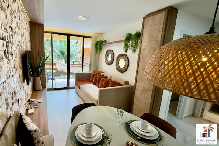 Casa Dunas | Ocean View Au Beach Park Resort - Aquiraz