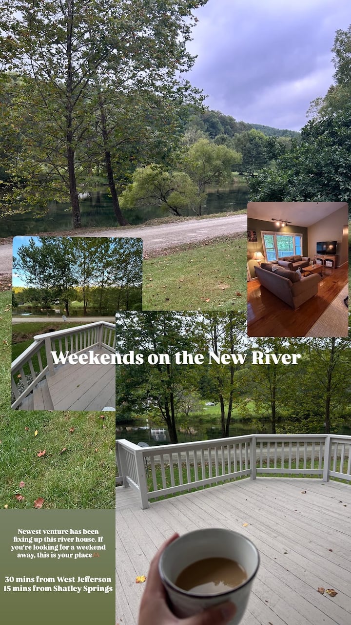 Riverside Gathering Place, Family Friendly - New River State Park, Laurel Springs