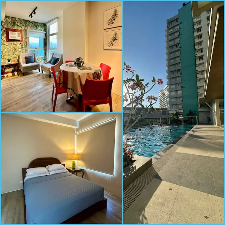 Tropical-themed 1-bedroom W/300mbps Wifi - Bacolod