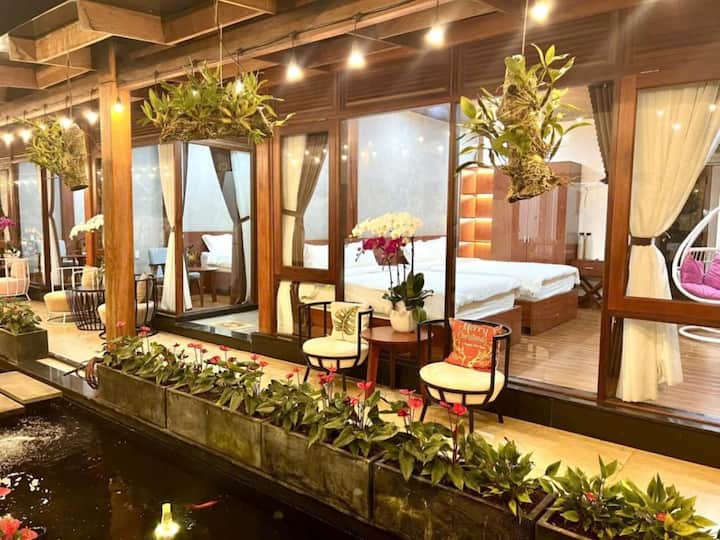 Phòng 4 Người -Vườn Trà Homestay Măng ĐEn - Quang Ngai