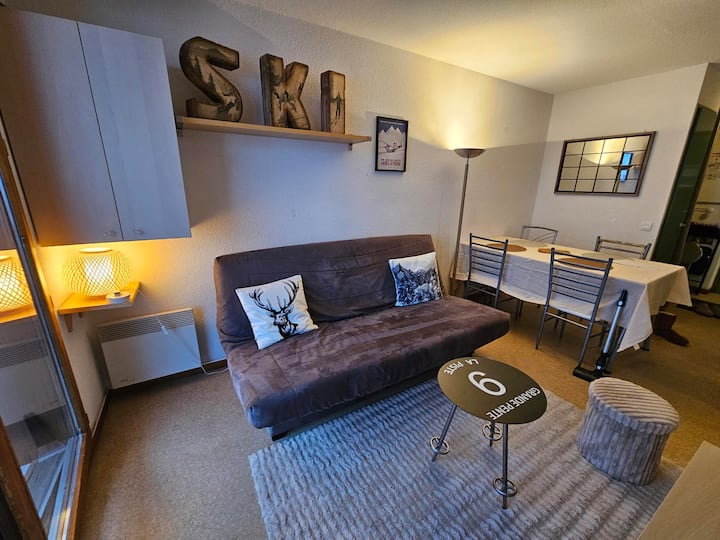 Location T1 Balcon Sud Vue Montagne - Saint-François-Longchamp