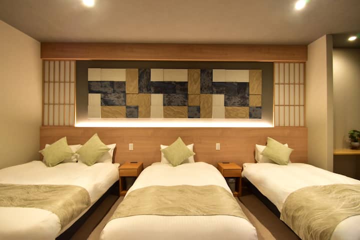 New Open！最大5名｜倉敷駅徒歩4分｜美観地区観光に便利な駅近ホテル - Kurashiki