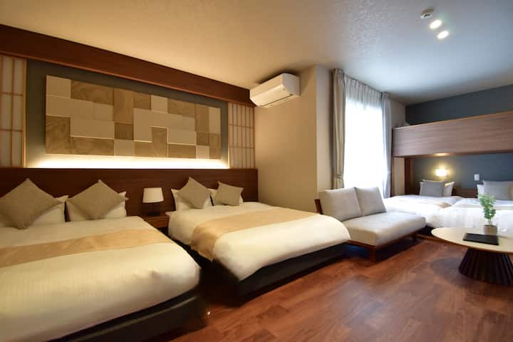 New Open！最大7名｜倉敷駅徒歩4分｜美観地区観光に便利な駅近ホテル - 倉敷市