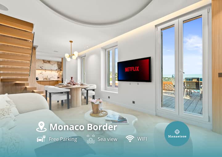 Luxueuse Maison De Ville - Terrasse Vue Mer - Gb - Cap-d'Ail