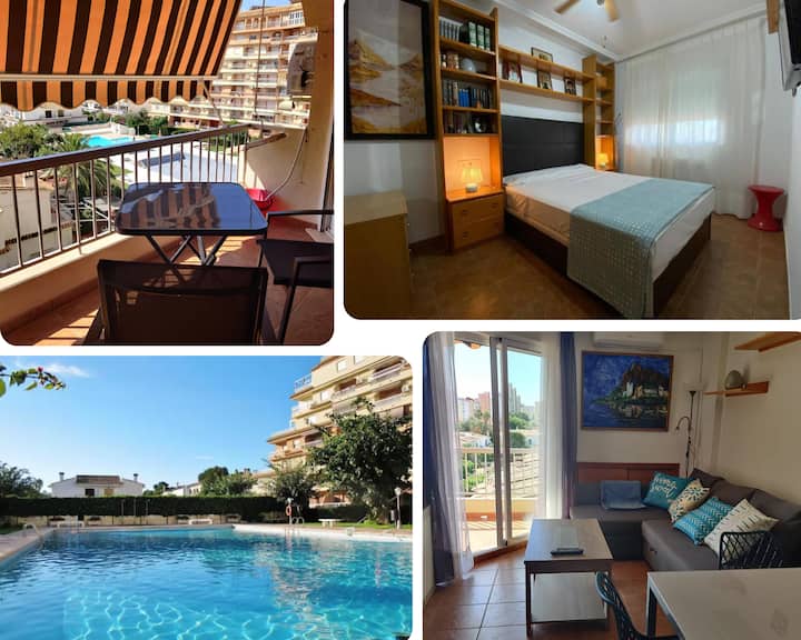 Apto 1 Hab | Terraza & Piscina | 2 Min Playa - Gandía