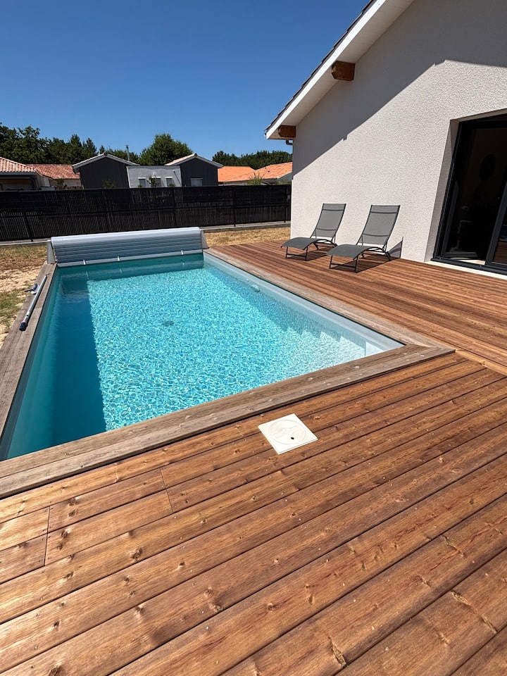 Maison Neuve Avec Piscine à 10 Min Des Plages - Contis-Plage
