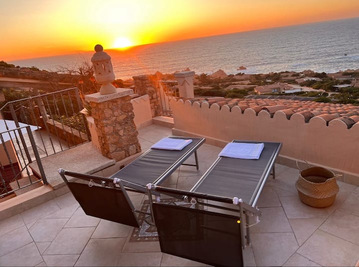 Breathtaking Sea View Retreat With Terrace - Costa Paradiso