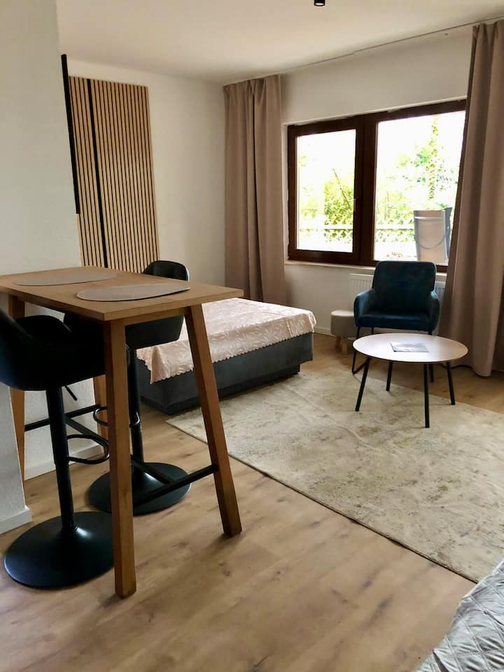12 Modernes Einzimmerapartment Mit Garten, Wlan - Wiesbaden
