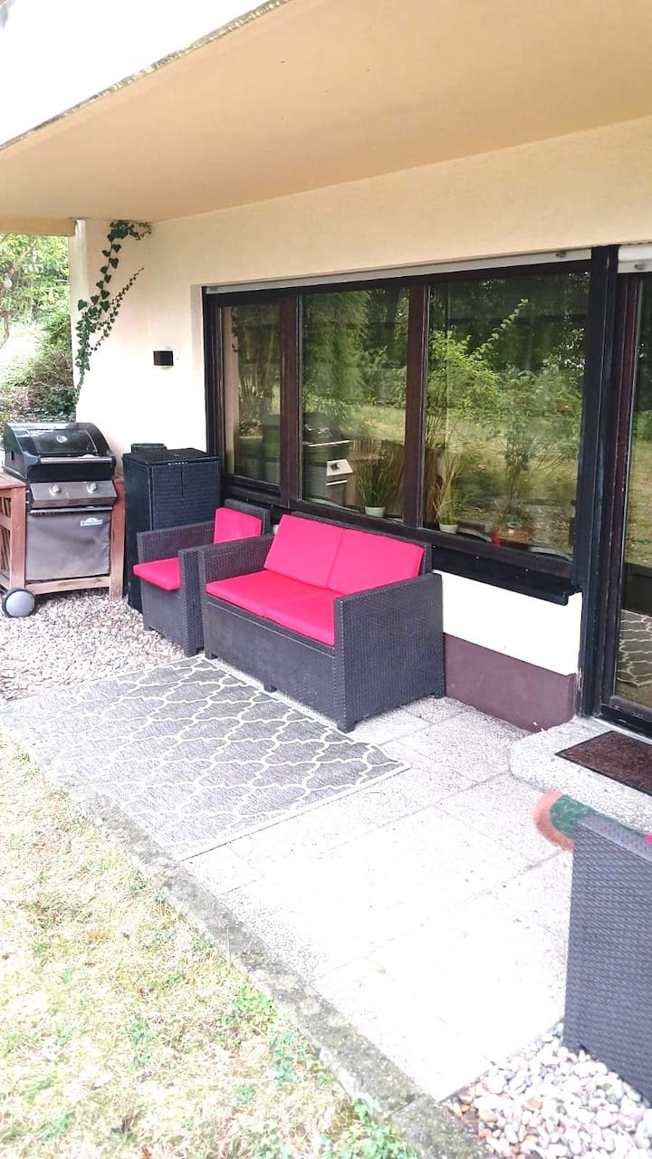 12 Modernes Einzimmerapartment Mit Garten, Wlan - Wiesbaden-Sonnenberg