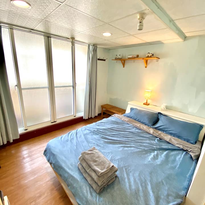 美麗島捷運/六合夜市/清新雙人套房 - Kaohsiung City