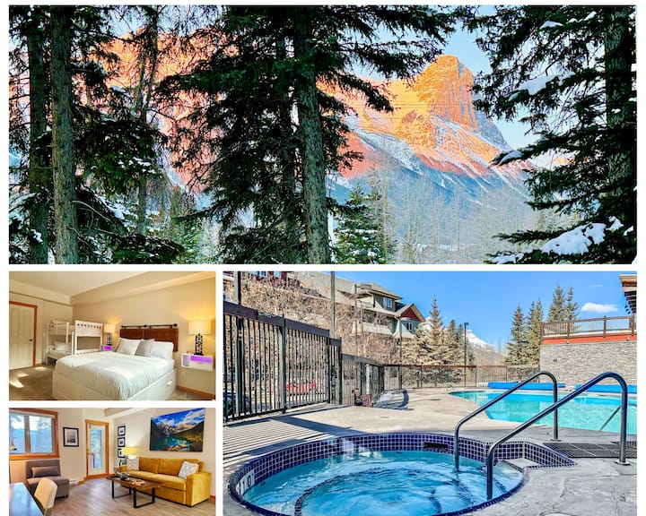 Mountain View | Pool•hottub•ac | Lodges At Canmore - Canmore