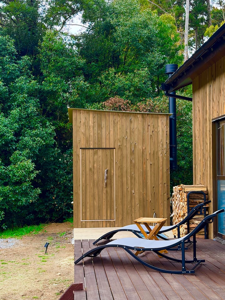 本格薪サウナ、クラフトビール、Bbq、シアタールーム｜愛犬と泊まれる一棟貸しヴィラ｜都心から90分 - 미나미보소시