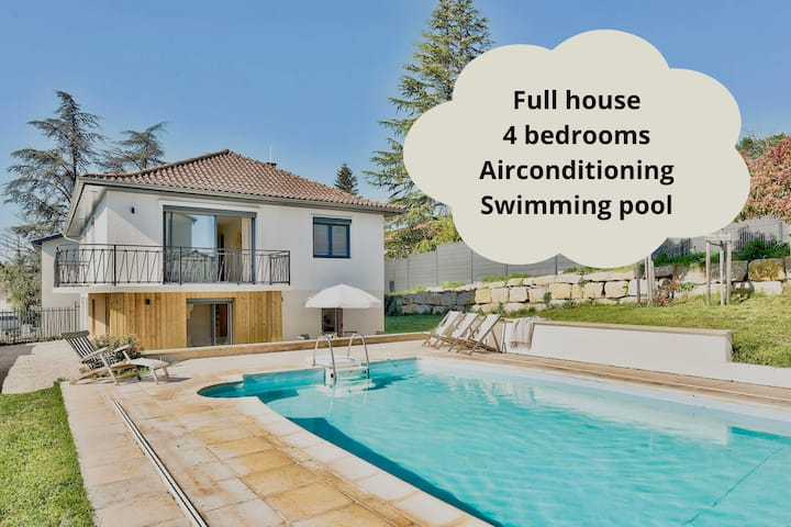 Maison Avec Piscine Et Clim à L'entrée De Lyon - Neuville-sur-Saône