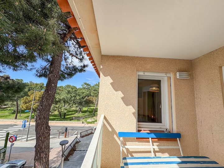 Les Pins D'argeles • Terrasse • Plage à Pied - Argelès-sur-Mer