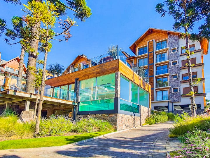 Bellagio Canela - 2 Suítes, Piscina, Jacuzzi - Canela
