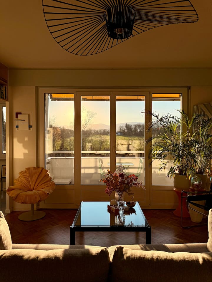 Vue Jura • Balcon • Lumineux • 20 Min Genève Gare - Versoix