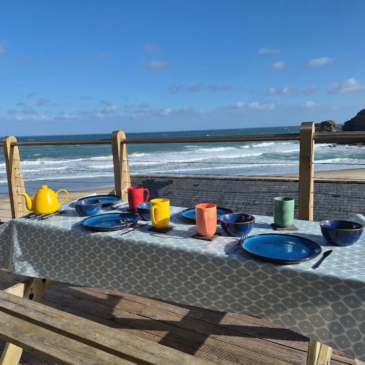 Stunning Sea-view Home Steps From Portreath Beach - Troon