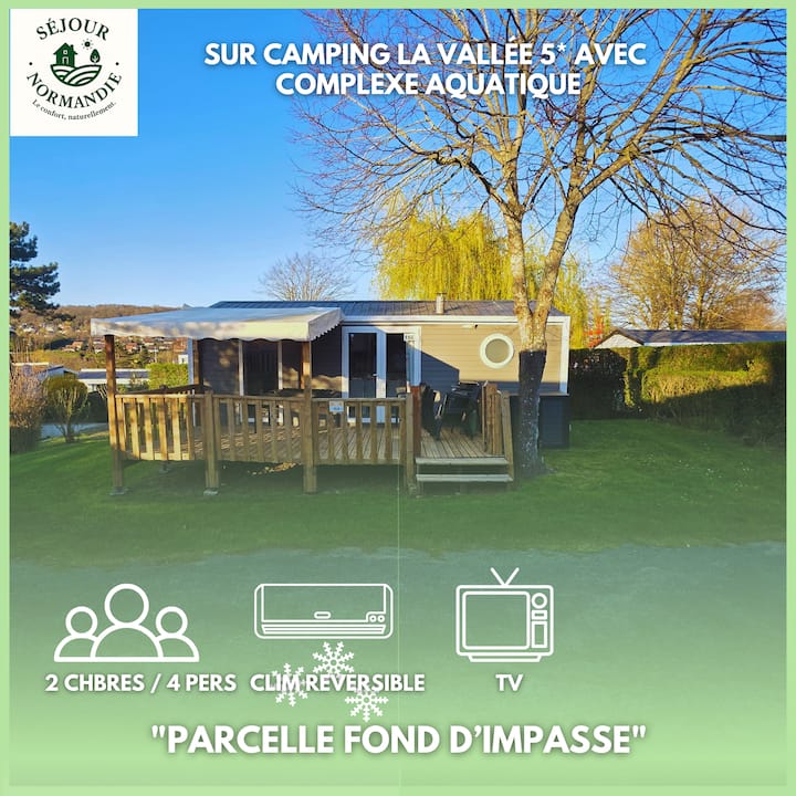 Joli Mobilhome 4 Pers 2 Chambres Proche Piscine 5* - Houlgate