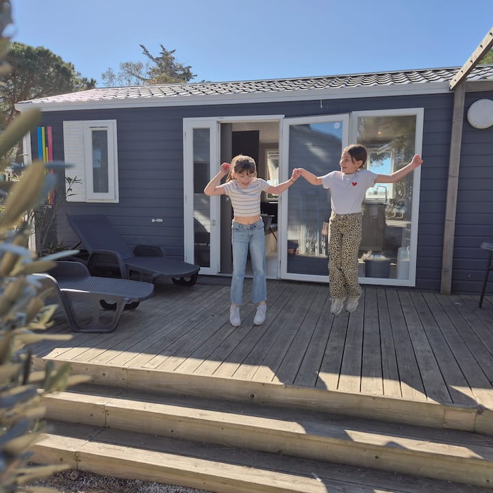 L'olivier Plage à 5 Min Piscine Clim Camping 4* - Le Barcarès