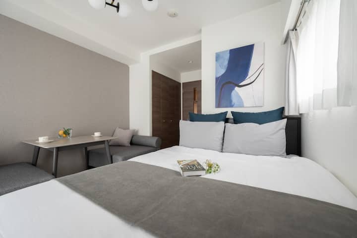 最寄駅まで徒歩7分/東京駅まで電車で15分/家具・家電付き/ジェノ森下デン G01 - Ueno