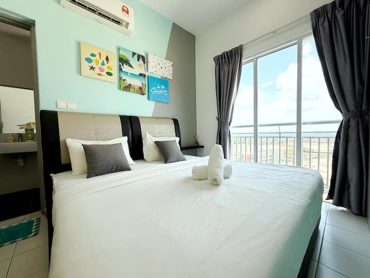 #Mhj3a Cozy 3bedroom 9pax Wifi&netflix S&thomez民宿 - Aeropuerto de Kuala Lumpur (KUL)