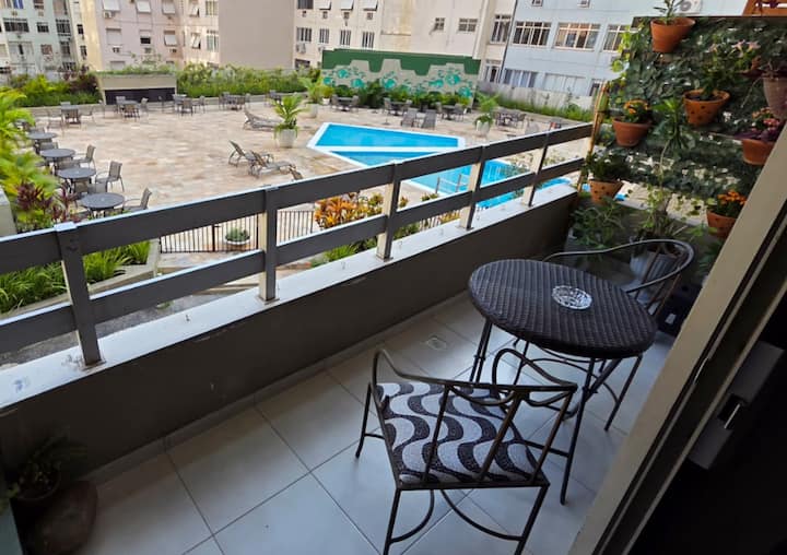 Apart Hotel | 2 Quadras Da Praia | Piscina, Sauna - Copacabana