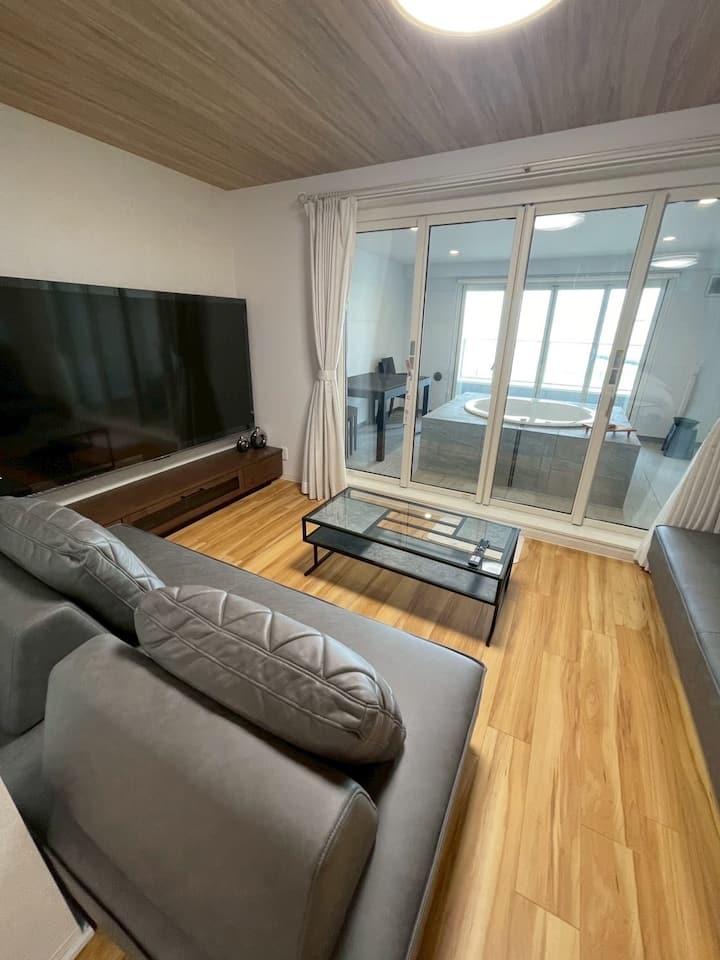 【86㎡エグゼクティブ】絶景テラスbbqと展望ジャグジー。ゆとりを愉しむ贅沢ヴィラ（202号室） - 君津市