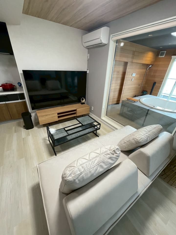 【オーシャンビュー＆展望ジャグジー】海を眺める特等席。静寂を楽しむ贅沢ヴィラ（203号室） - 기미쓰시