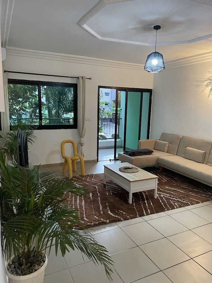 T3 Tout éQuipé | 2 Chambres, 2 Sdb, Sécurité 24h - Abidjan