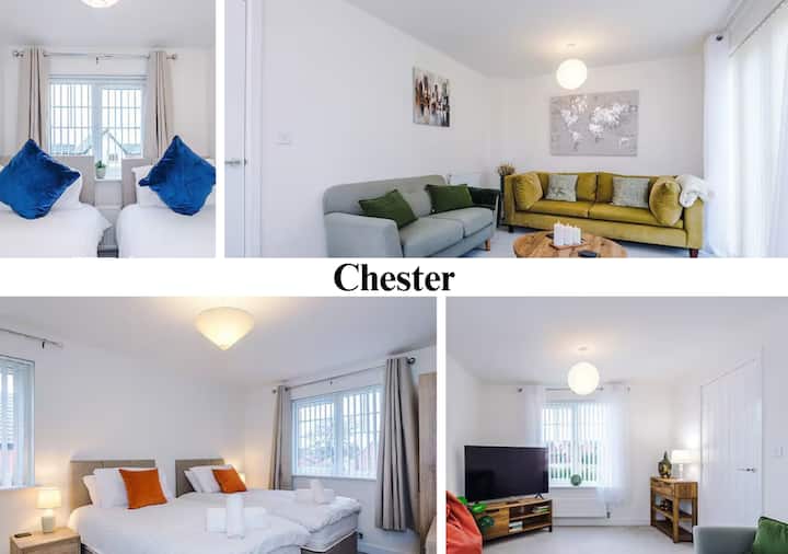 3br | Sleeps 6 | Parking | Work-family Friendly - Chester, UK