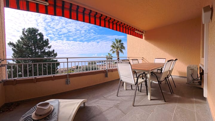 Studio Vue Mer Plage Santa Lina à Pied Ajaccio - Ajaccio