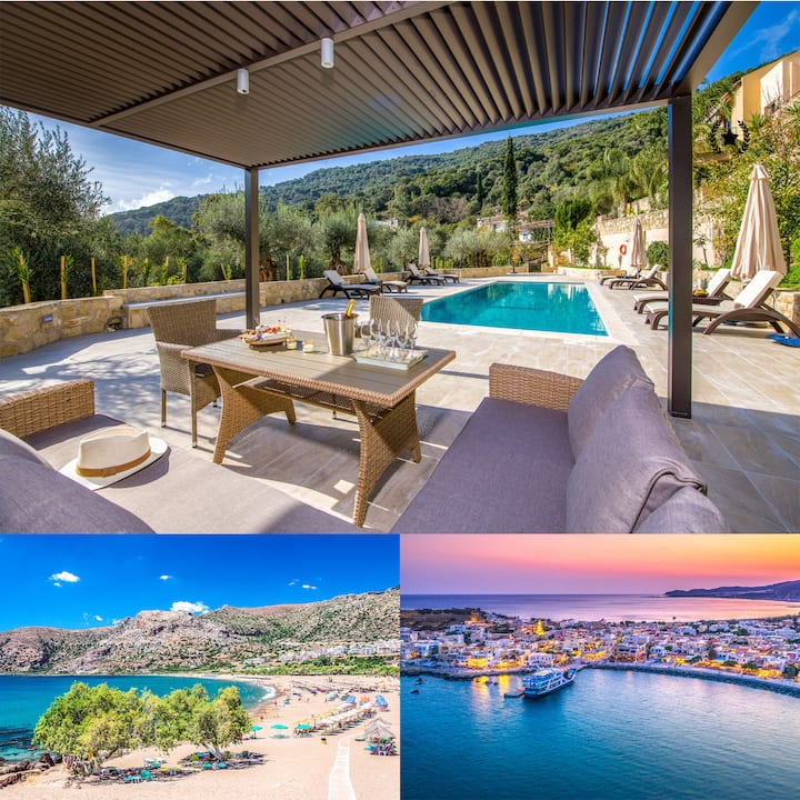 Secret Paradise Villa / Pr. Heated Pool / Privacy - Sougia