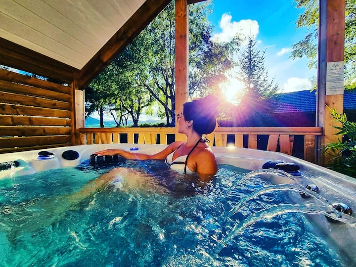 Hôtel'odge - Spa Privatif - Vue Montagne - Nature - Lac Chambon