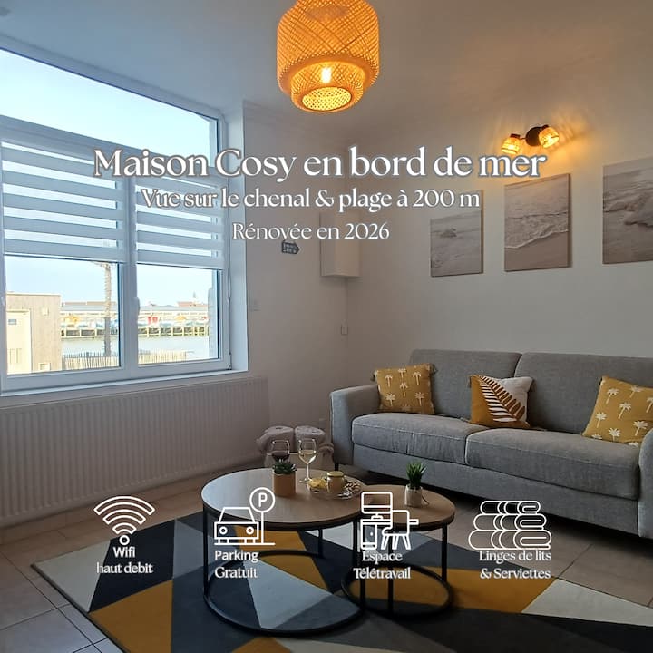 Maison Cosy Avec Lit King Size & Plage à 200 M - Loon-Plage