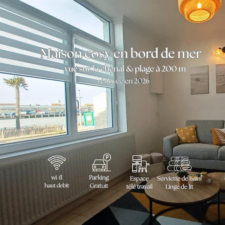 Maison Cosy – Vue Sur Le Chenal & Plage à 200 M - Gravelines