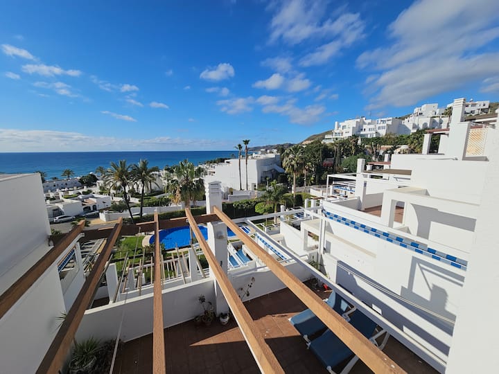Penthouse 200m From Beach With Wi-fi, Lift & Pool - Mojácar