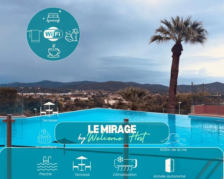 Le Mirage, Studio Classé 3 éToiles, Vue Mer - Île du Levant