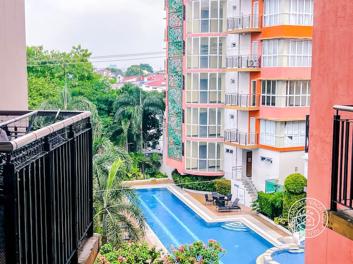 Spacious Family Condo 2 Br, Free Access Pool & Gym - Metro Manila