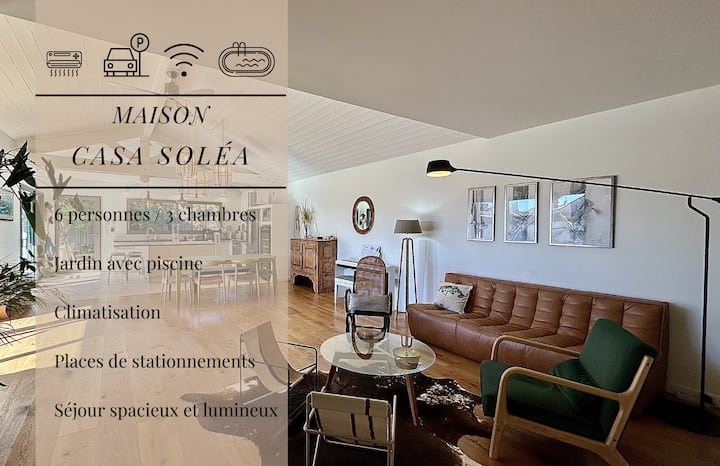 129 - Casa Soléa Pérols - Piscine - Parking - Clim - Palavas-les-Flots