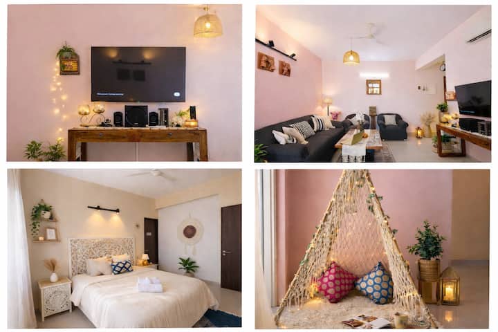 2bhk Near Taj Mahal | Pool | Luxe Stay - Agra